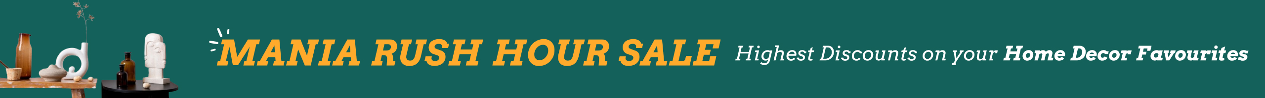 Mania Rush Hour Sale on Furnishings Products @ Pepperfry