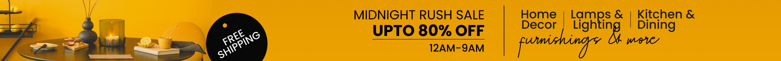 Mania Rush Hour Sale on Furnishings Products @ Pepperfry